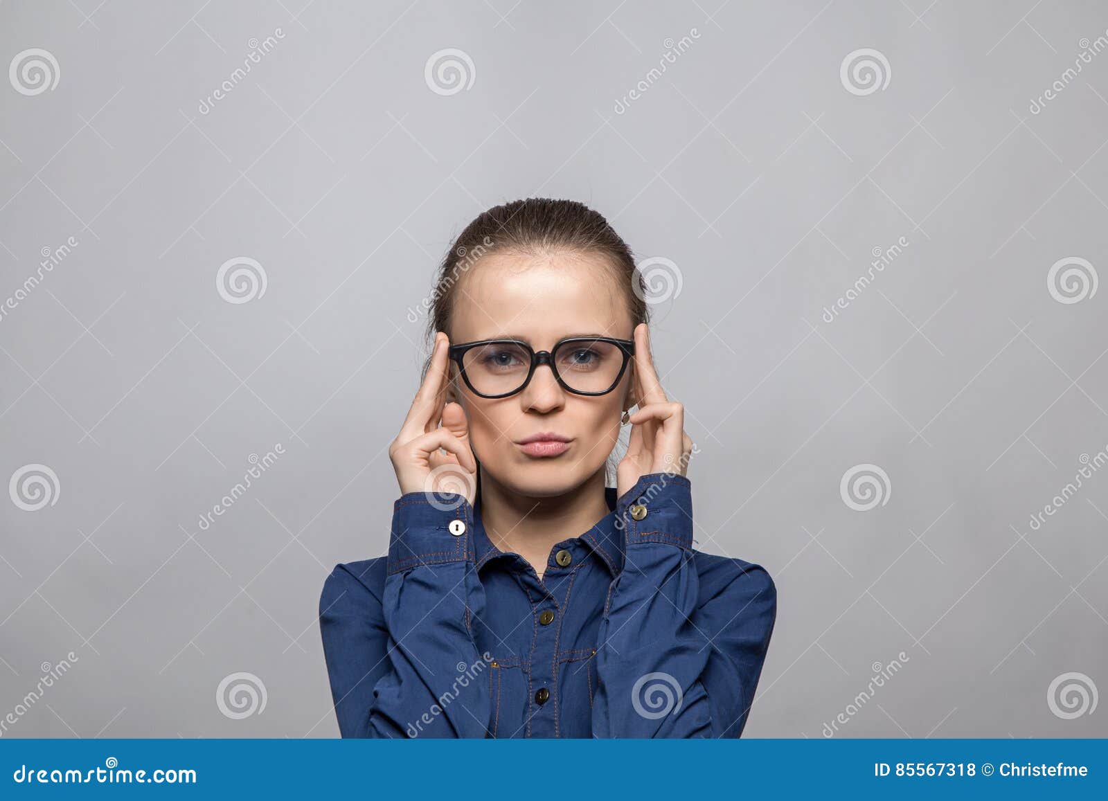 Portrait of expert woman stock photo. Image of success - 85567318