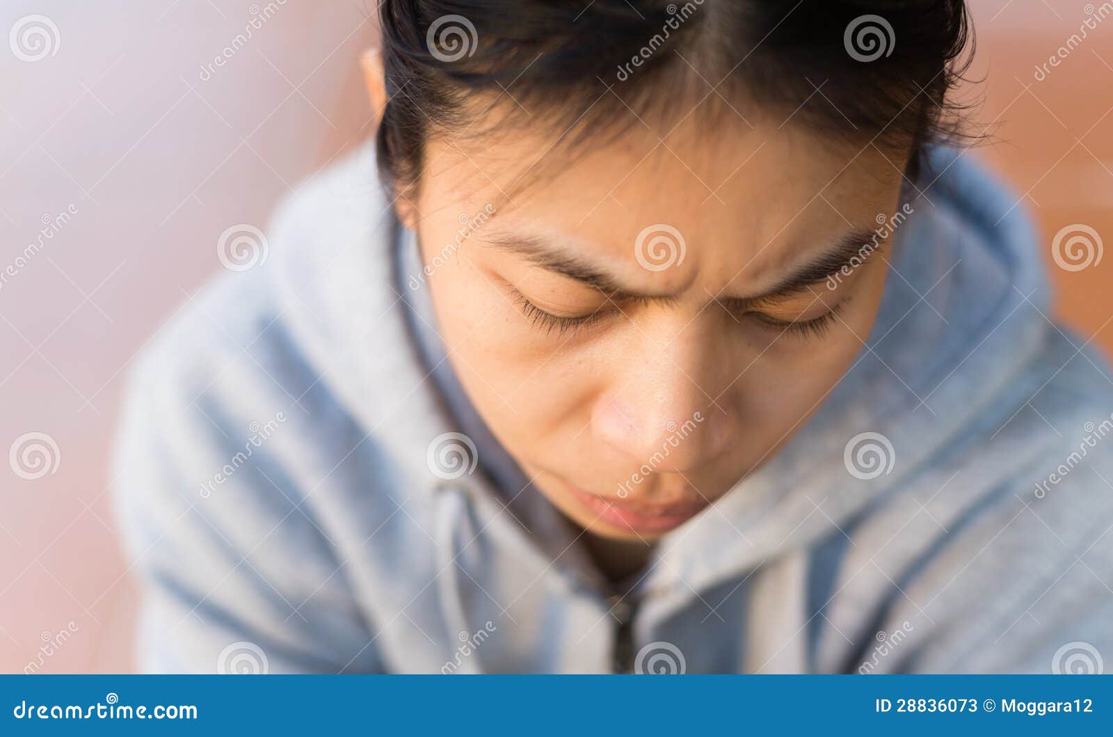 Portrait of Face Woman Stress Stock Image - Image of head, portrait ...