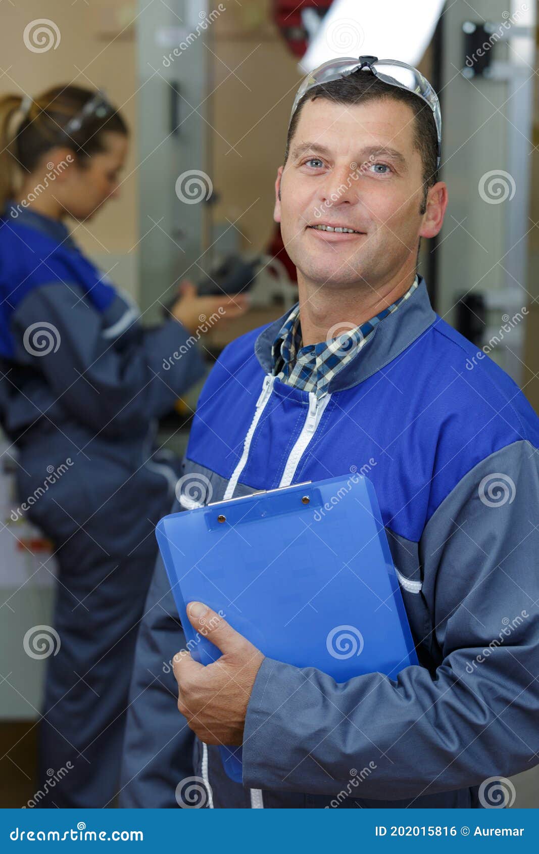 Portrait Factory Worker in Component Store Stock Photo - Image of ...