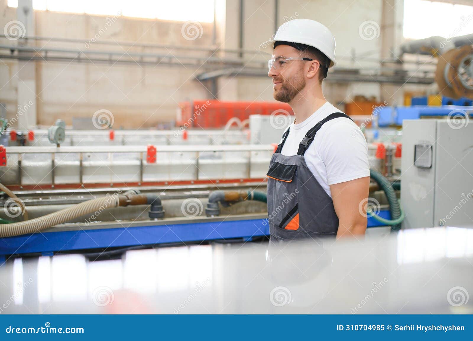 Portrait of Factory Worker. Young Handsome Factory Worker Stock Image ... Portrait of Factory Worker. Young Handsome Factory Worker Stock Image ...