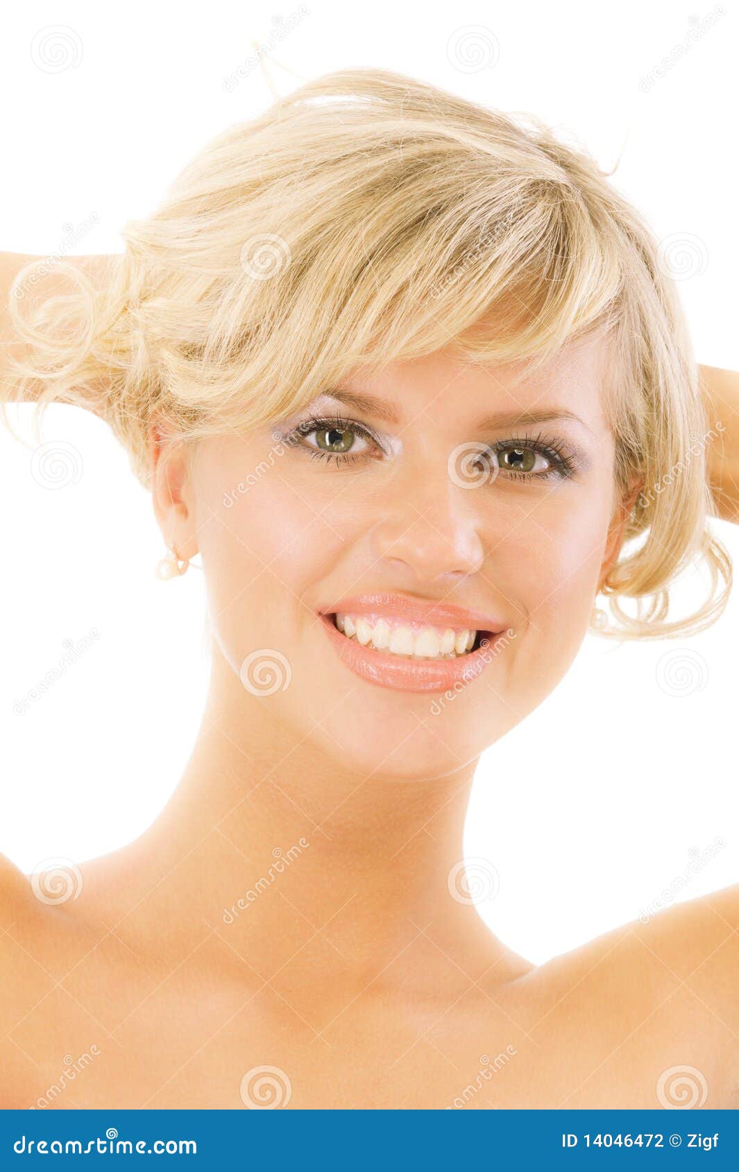 Portrait of Fair-haired Beautiful Stock Photo - Image of complexion ...