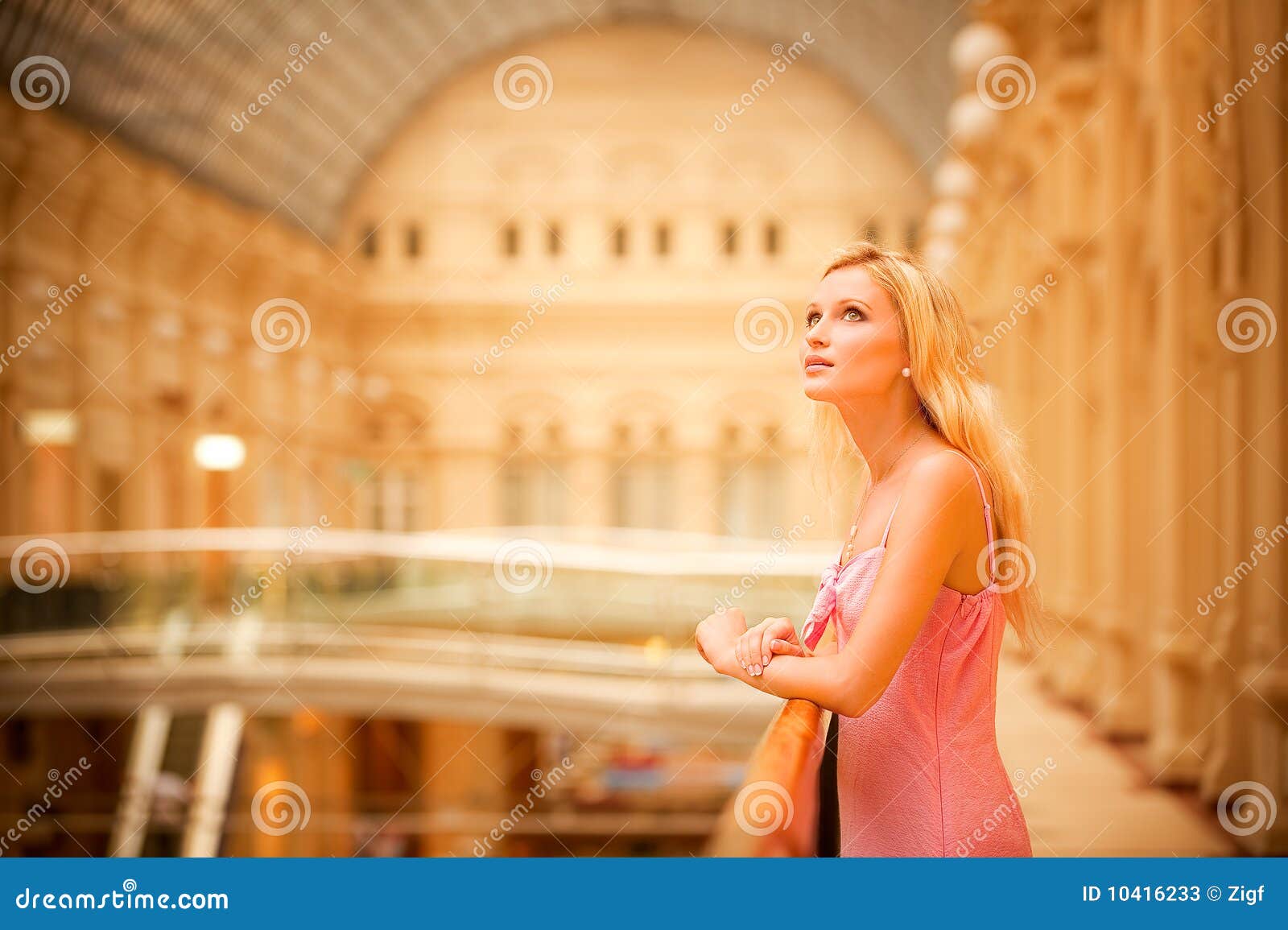 Portrait of Fair-haired Girl Stock Image - Image of adult, gentle: 10416233