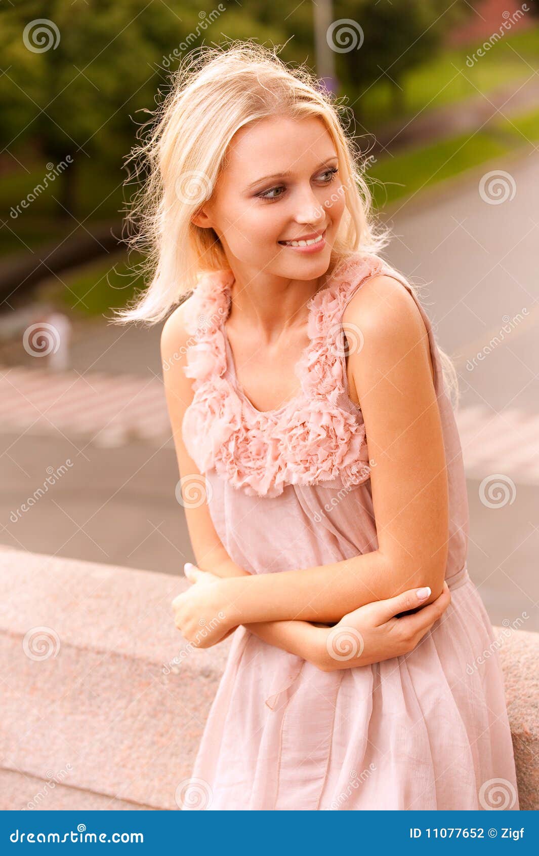 Portrait of Fair-haired Girl Stock Photo - Image of casual, clean: 11077652