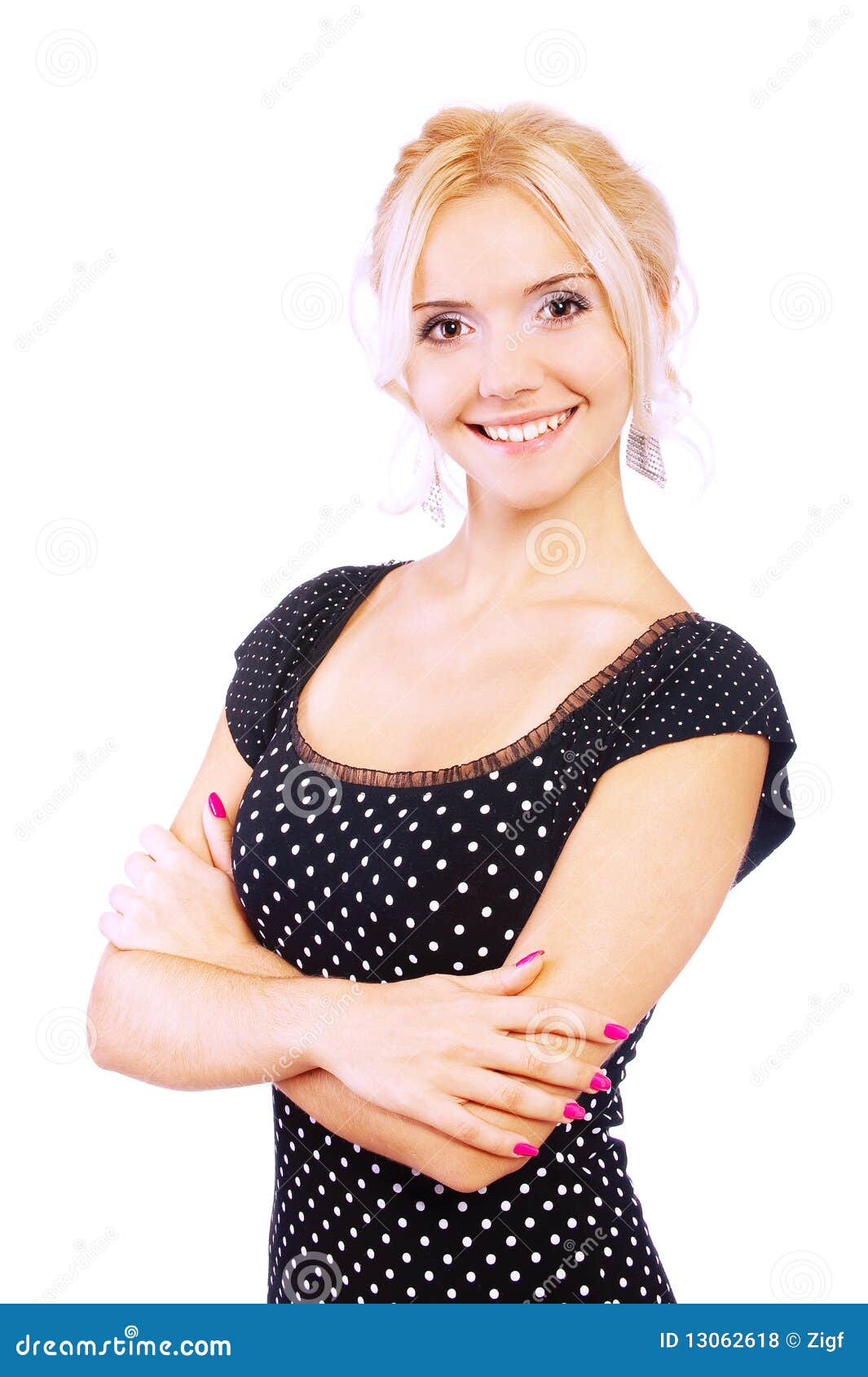 Portrait of Fair-haired Girl Stock Photo - Image of female, eyes: 13062618