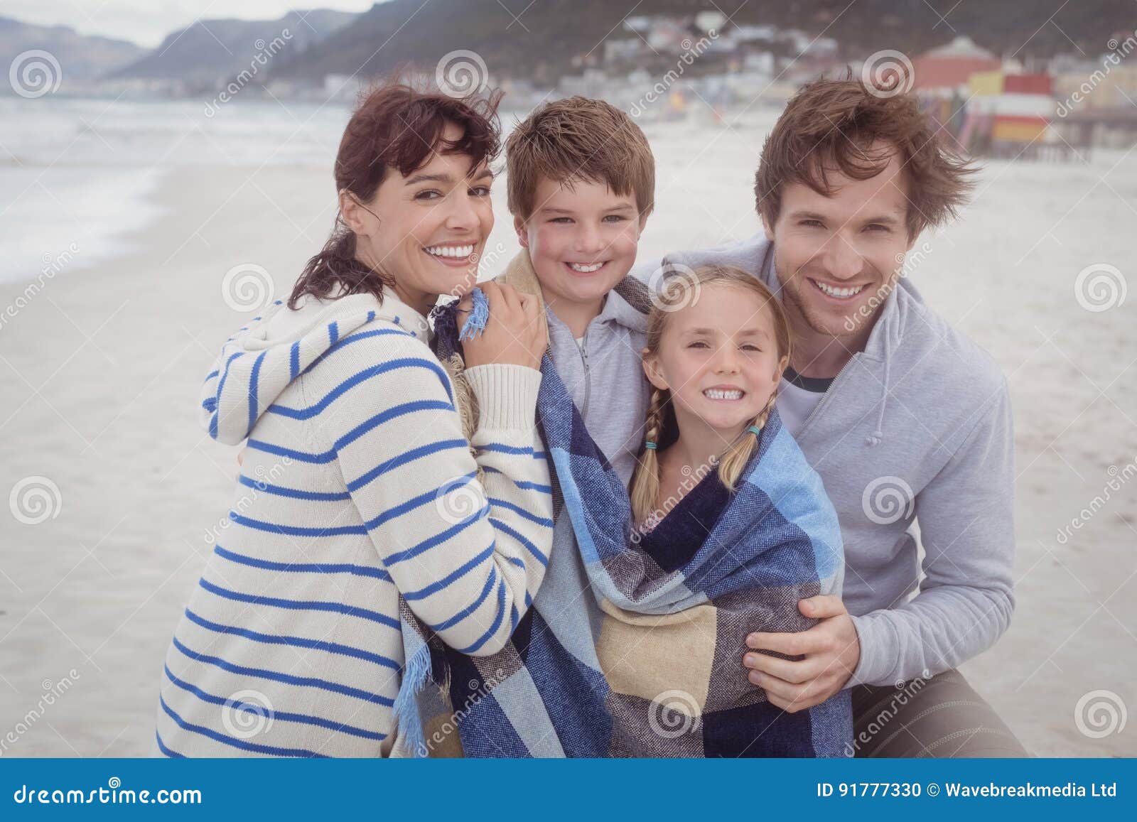 Portrait of Family Smiling Together Stock Photo - Image of bonding ...