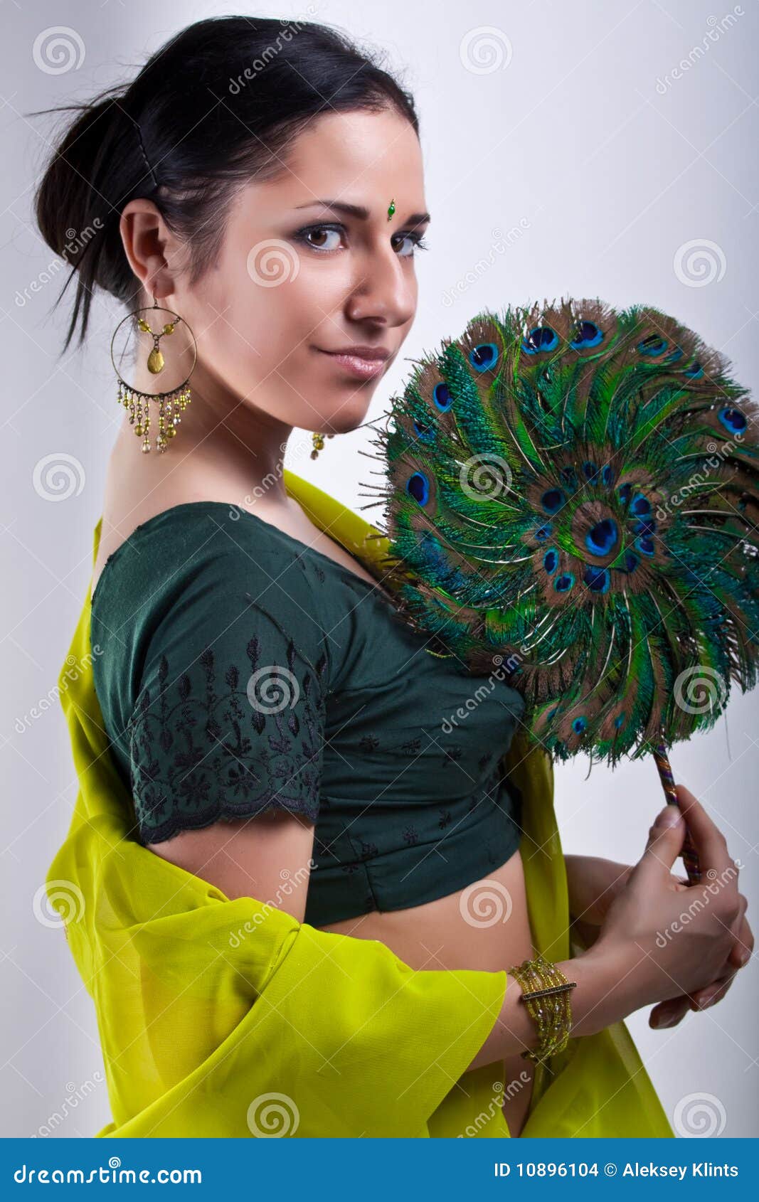 Portrait with fan stock photo. Image of princess, pakistani - 10896104