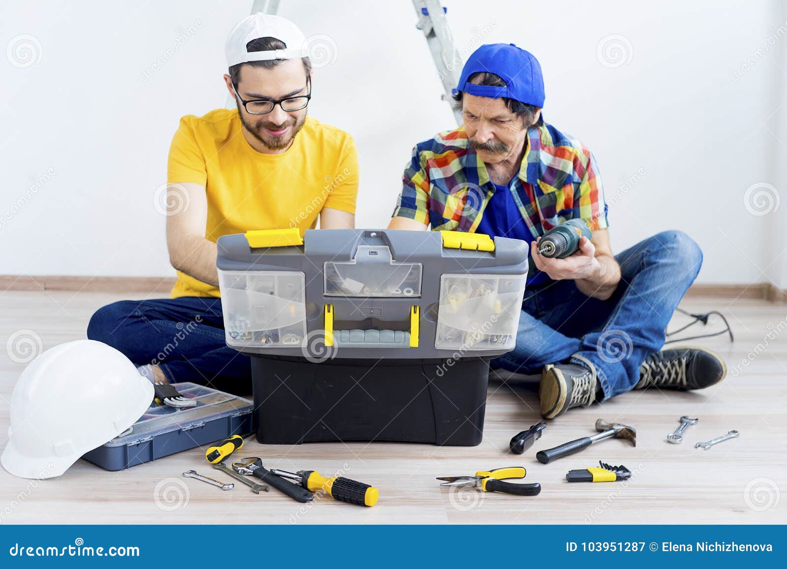 Father and s stock image. Image of child, help, caucasian - 103951287