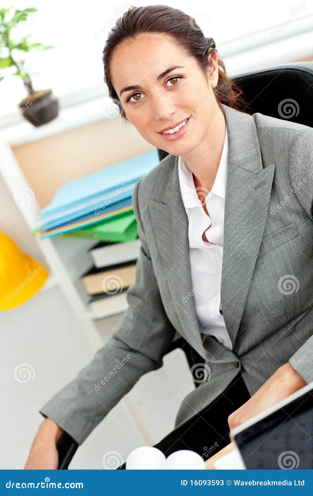 Portrait of a Female Architect Stock Image - Image of builder, building ...