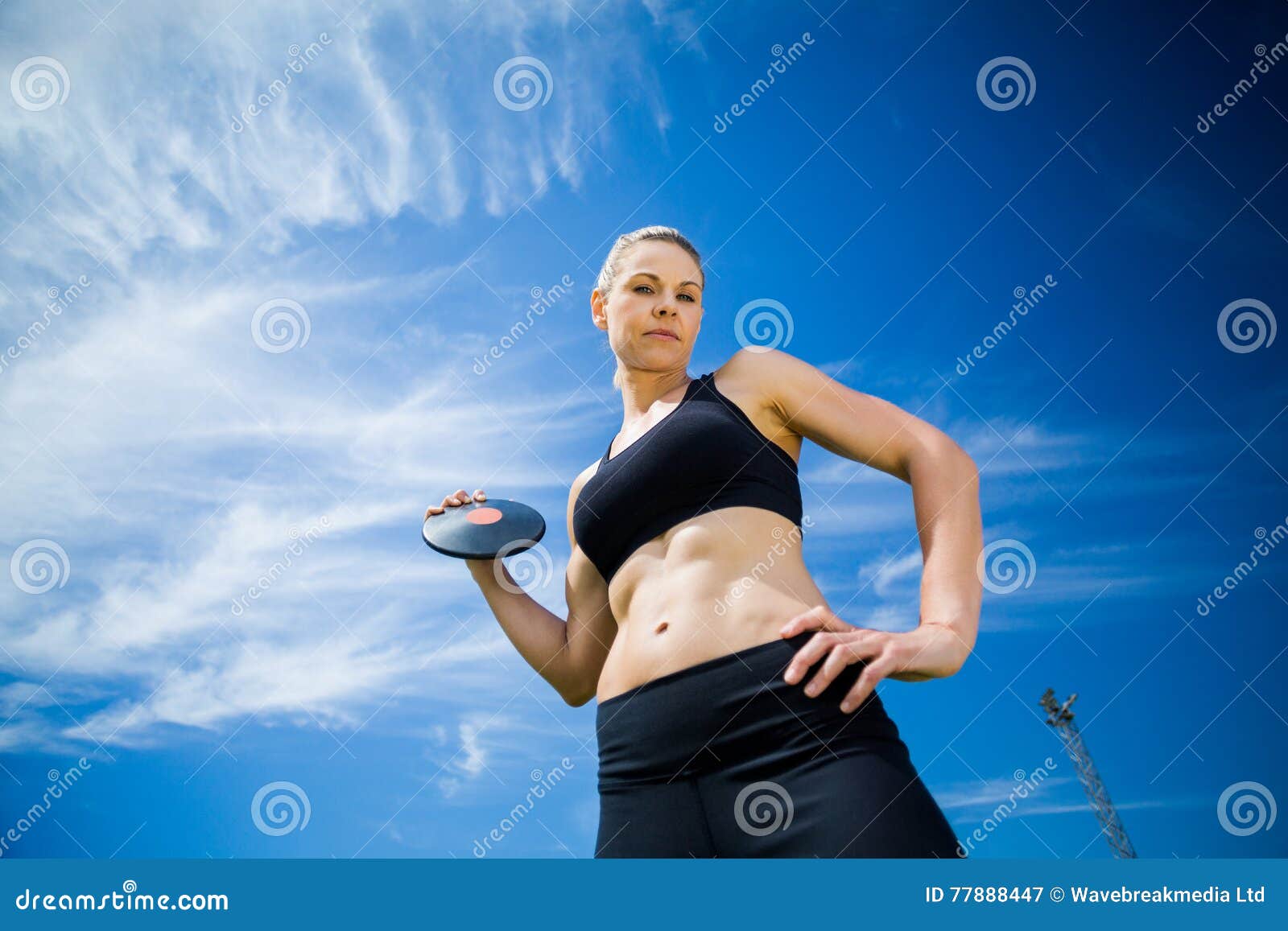 Portrait of Female Athlete Holding a Discus Stock Image - Image of ... Portrait of Female Athlete Holding a Discus Stock Image - Image of ...