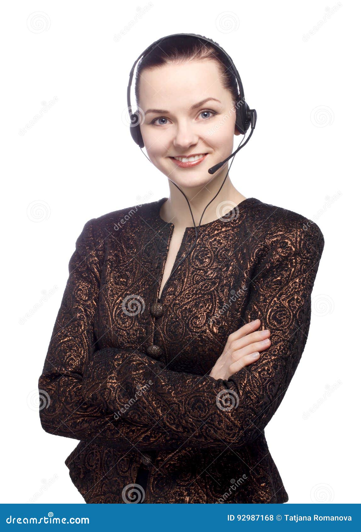 Portrait of a Female Customer Service Stock Photo - Image of ...