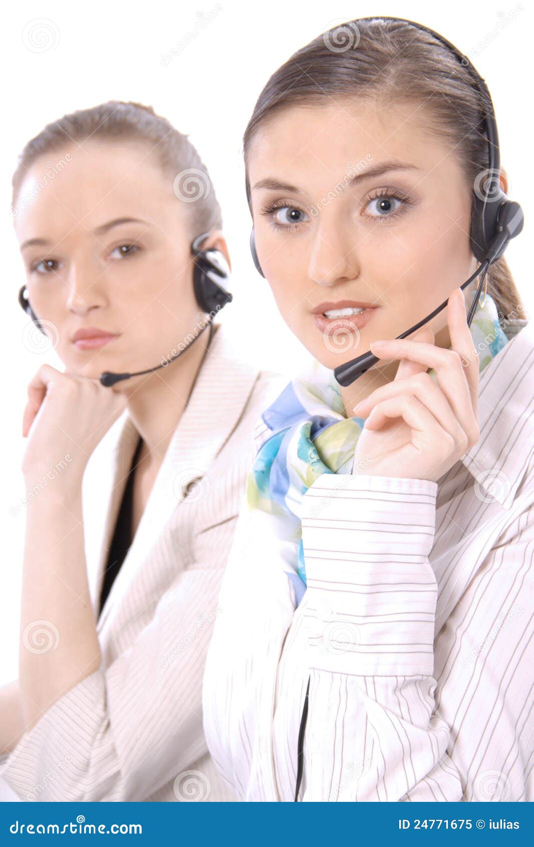 Portrait of Female Customer Service Representative Stock Image - Image ...