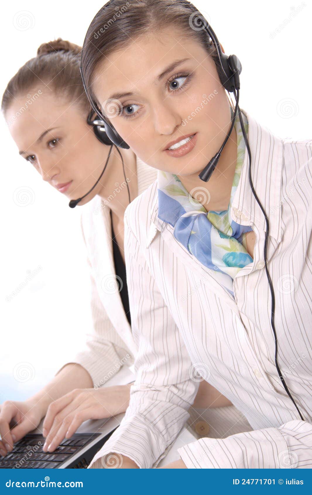 Portrait of Female Customer Service Representative Stock Image - Image ...