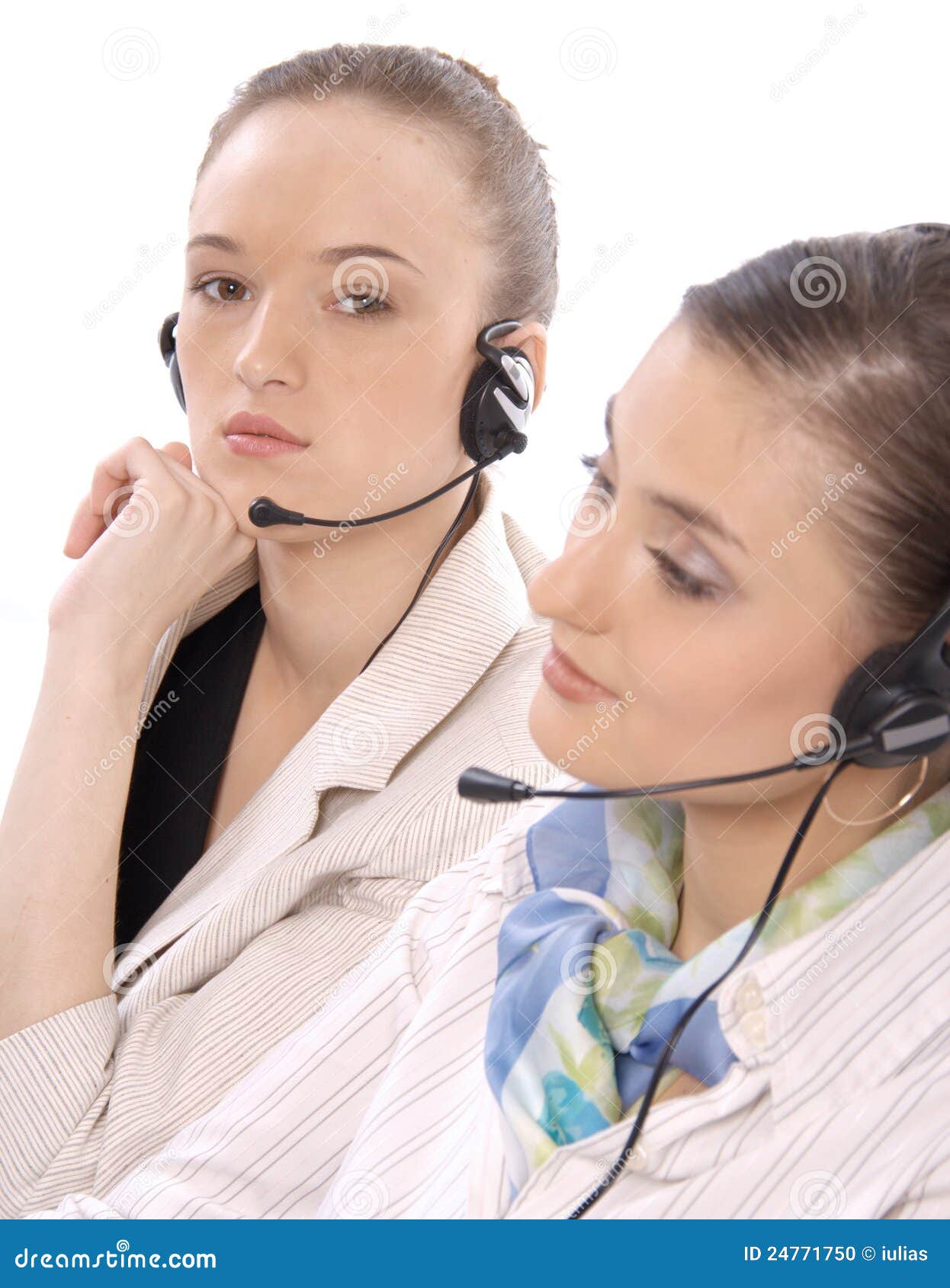 Portrait of Female Customer Service Representative Stock Photo - Image ...