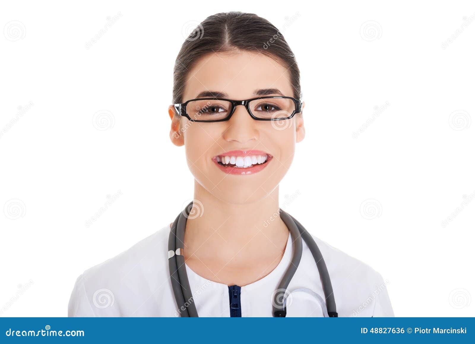 Portrait of Female Doctor Looking at the Camera Stock Photo - Image of ...