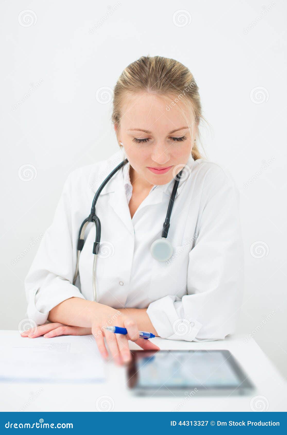 Portrait of female doctor. stock image. Image of adult - 44313327