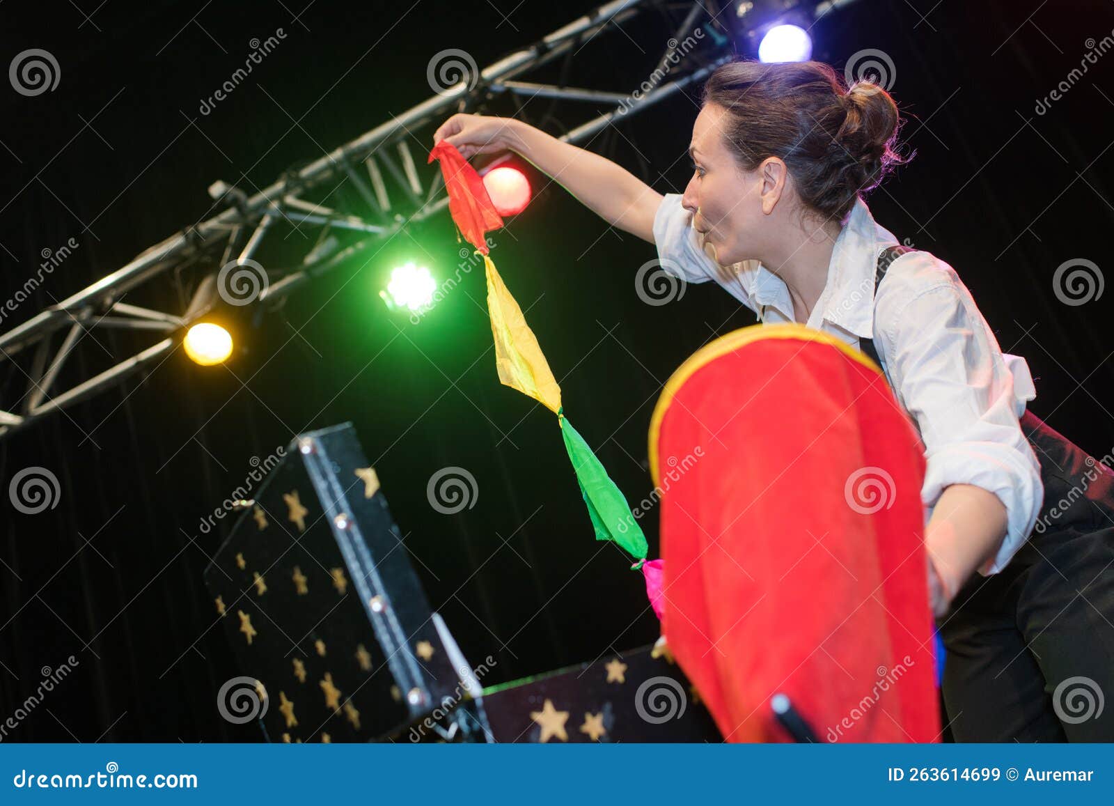 Portrait female magician stock image. Image of party - 263614699