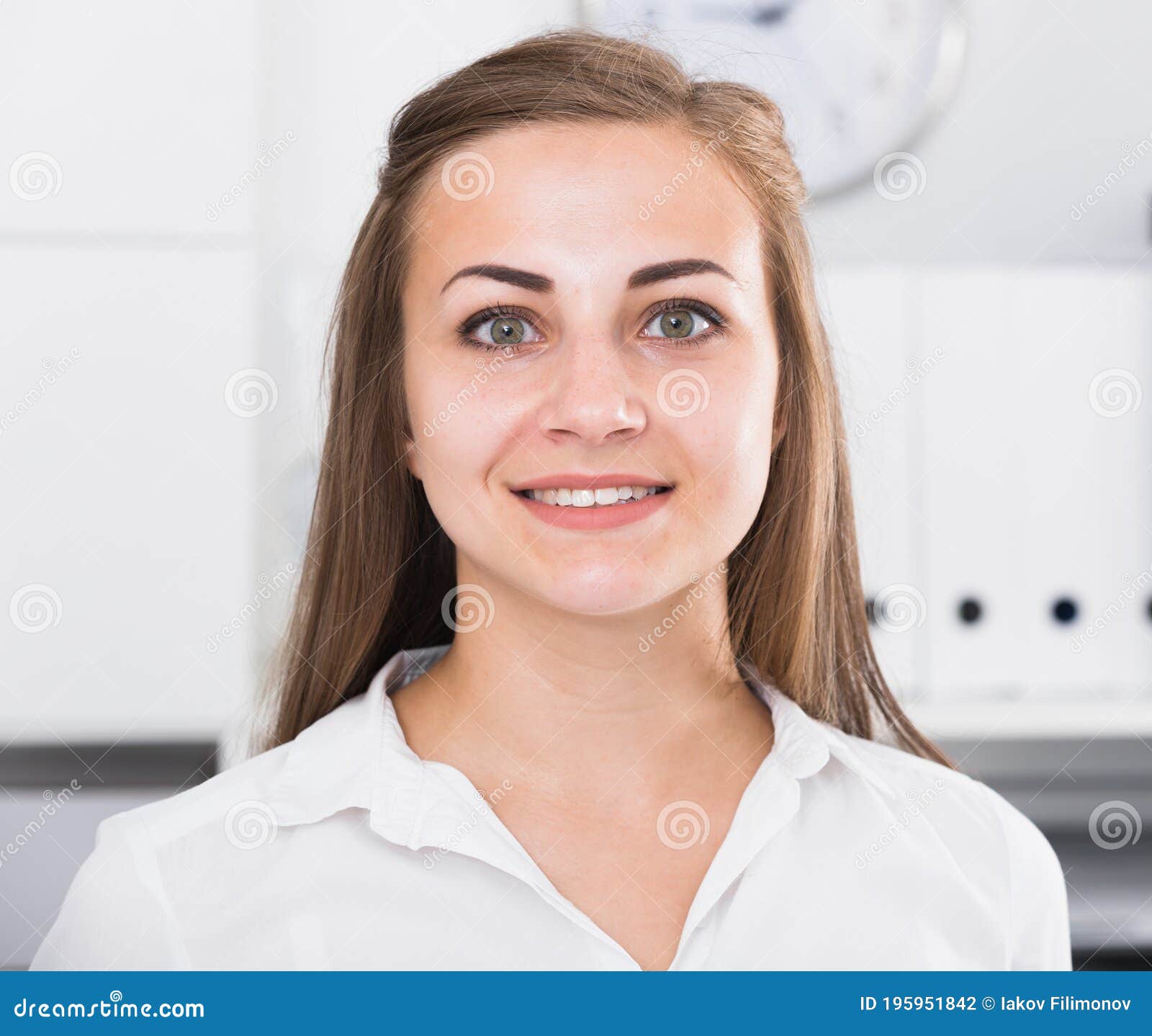 Portrait of Female Manager Which is Working Stock Photo - Image of ...