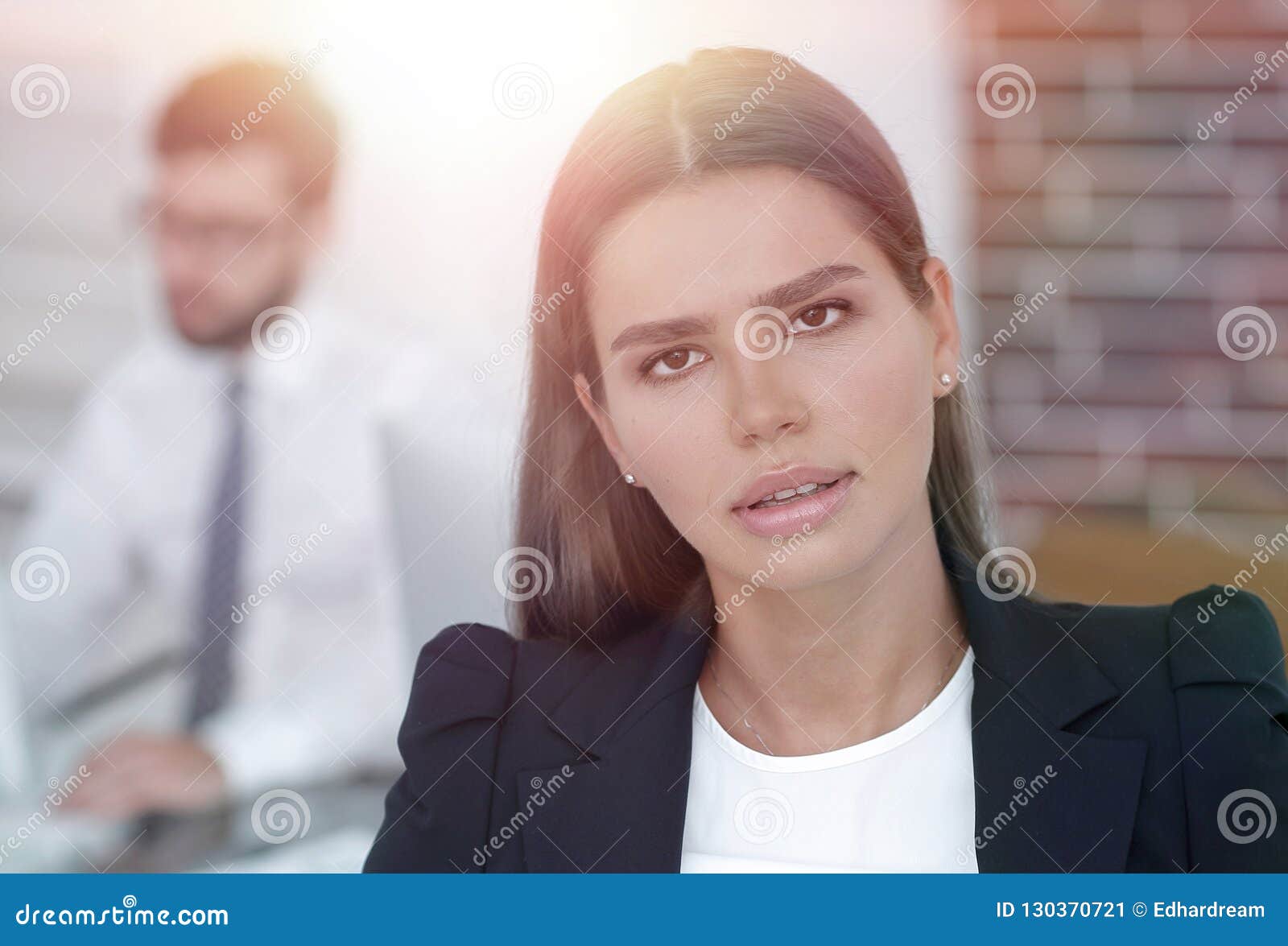 Female Manager in the Workplace Stock Image - Image of leadership ...