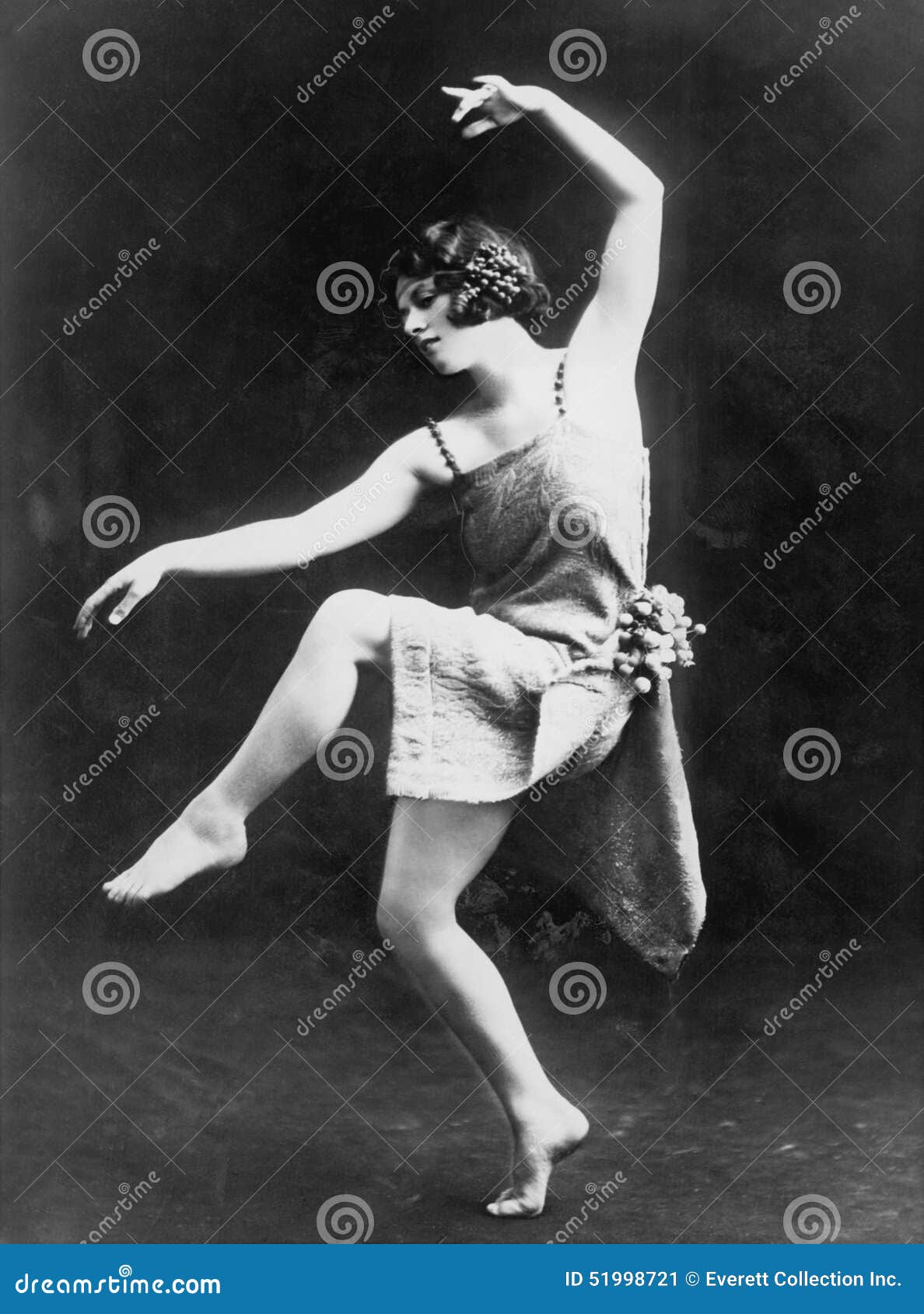 Portrait of Female Modern Dancer Performing Stock Image - Image of ...