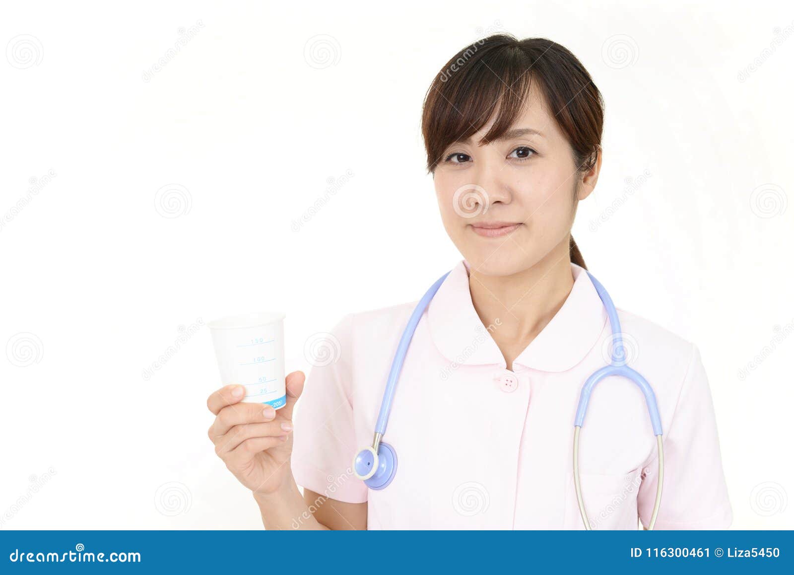 Smiling female nurse stock image. Image of happiness - 116300461