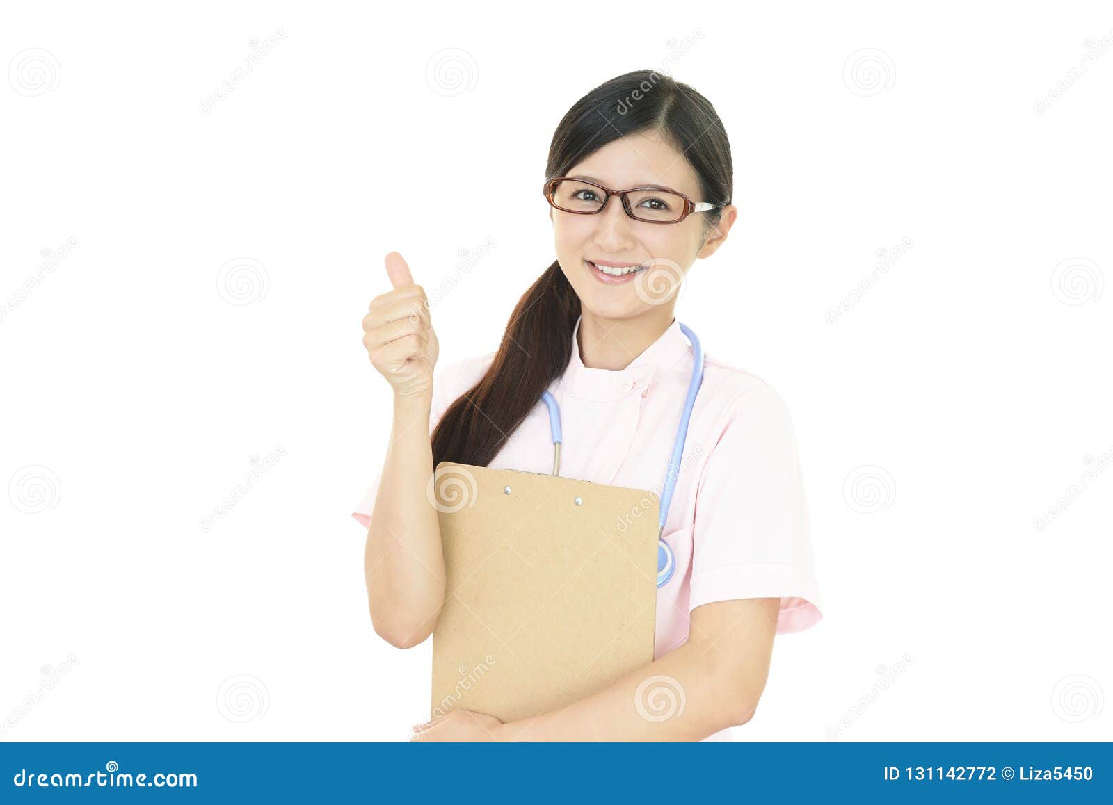 Smiling female nurse stock photo. Image of happiness - 131142772