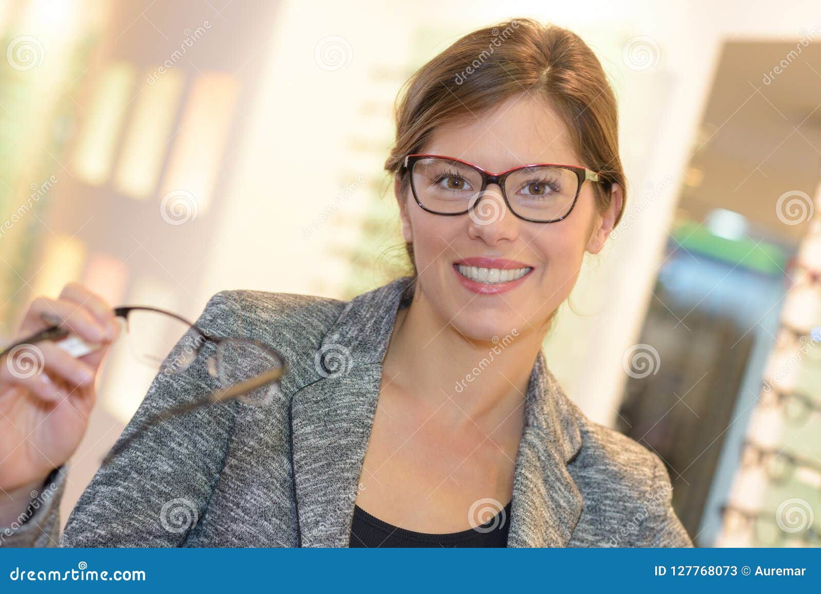 Portrait of Female Optician Stock Image - Image of ophthalmology, optic ...