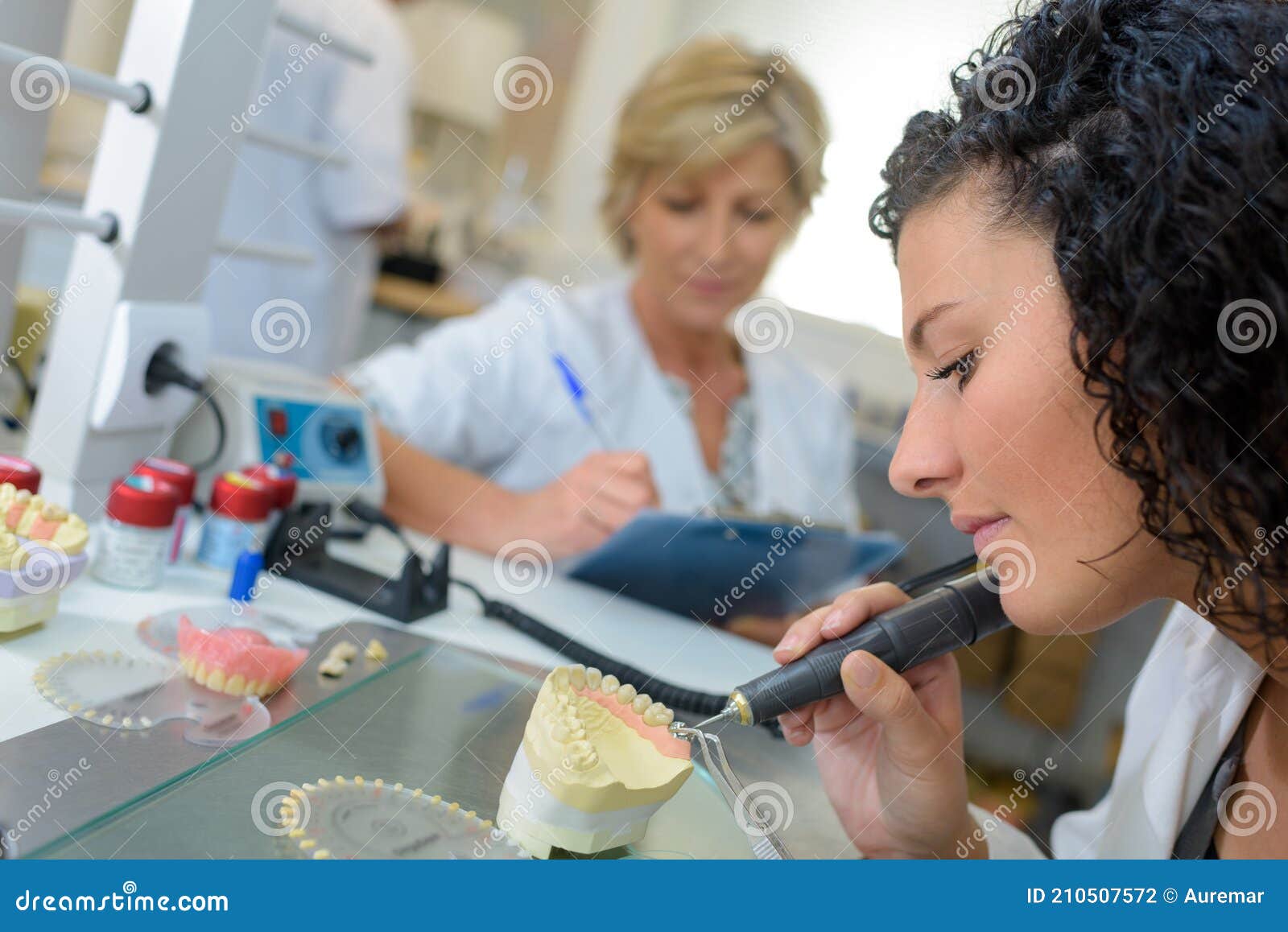Portrait Female Orthodontist Working Stock Photo - Image of care, work ...