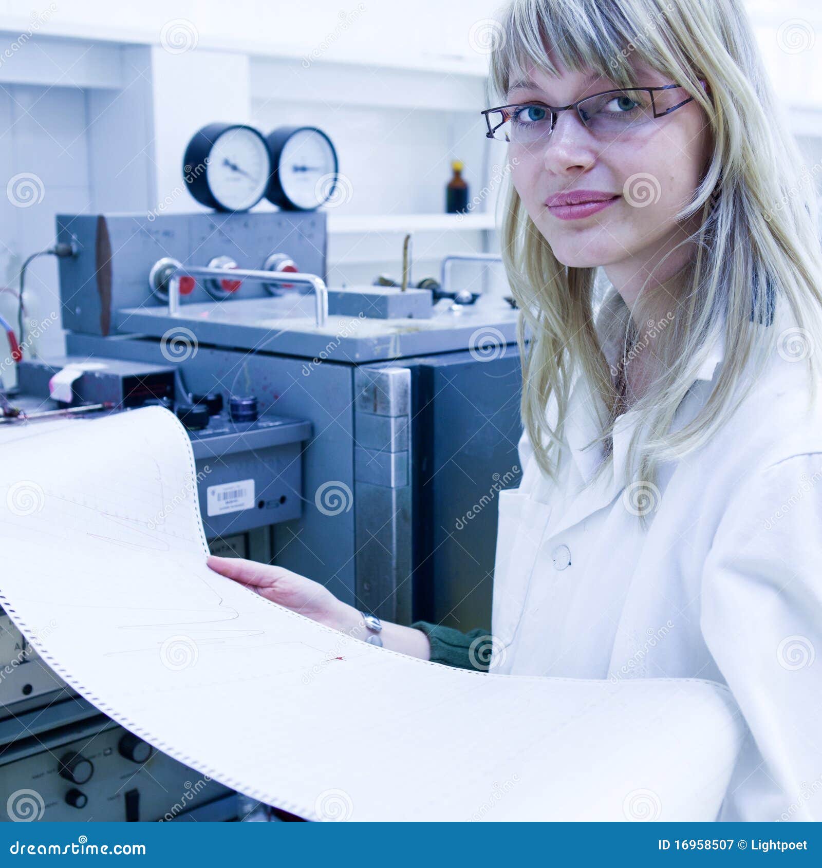 Portrait Of A Female Researcher Stock Image - Image of human, person ...