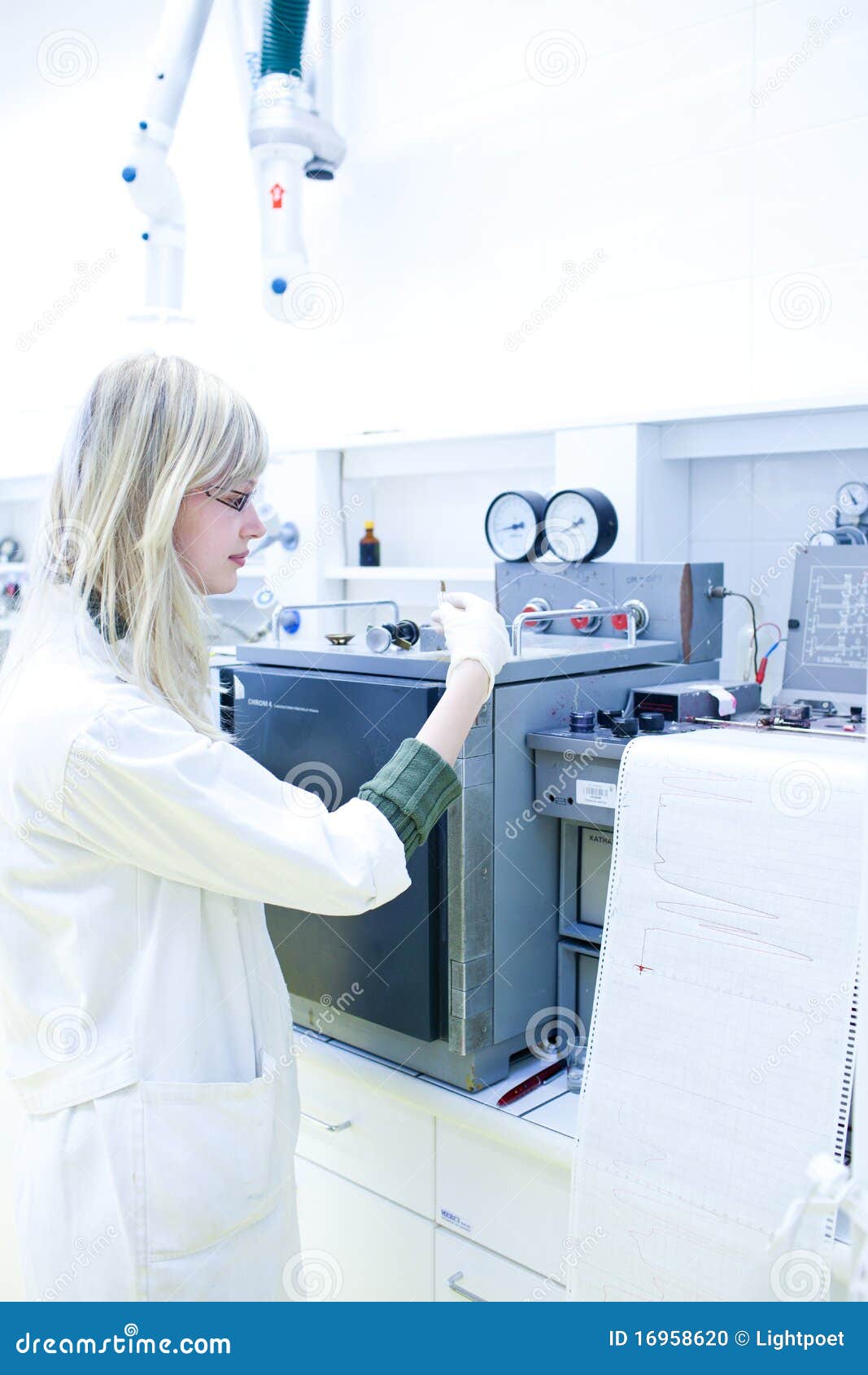 Portrait of a Female Researcher Stock Photo - Image of isolated, happy ...