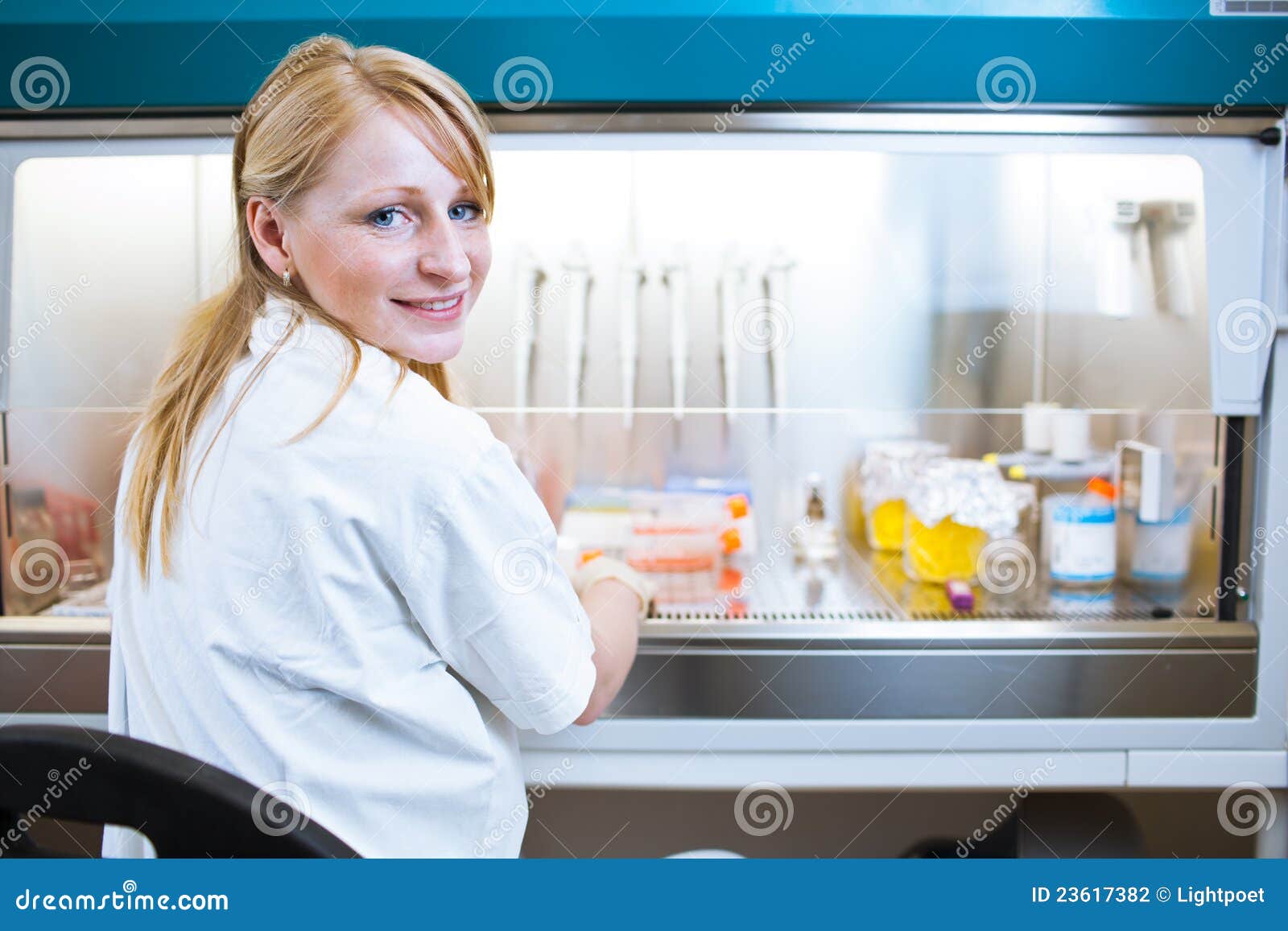 Portrait of a Female Researcher Stock Photo - Image of doctor, research ...