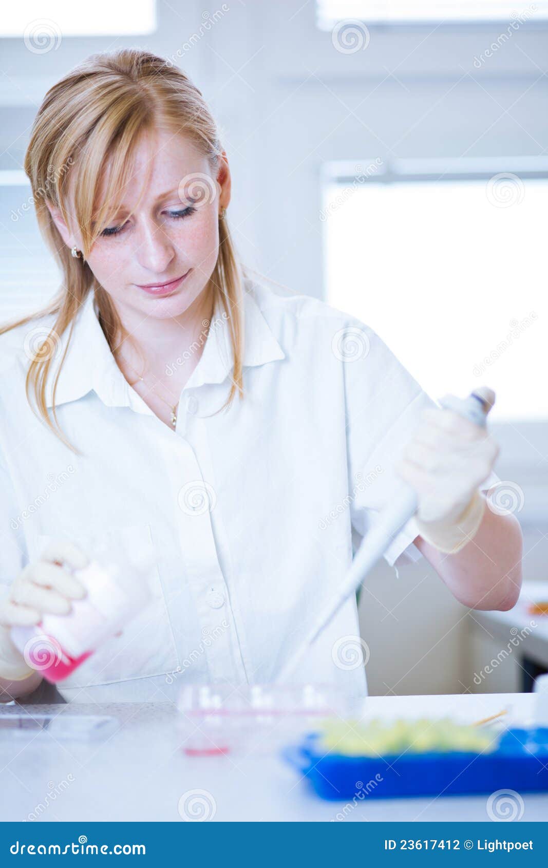 Portrait of a Female Researcher Stock Photo - Image of human ...