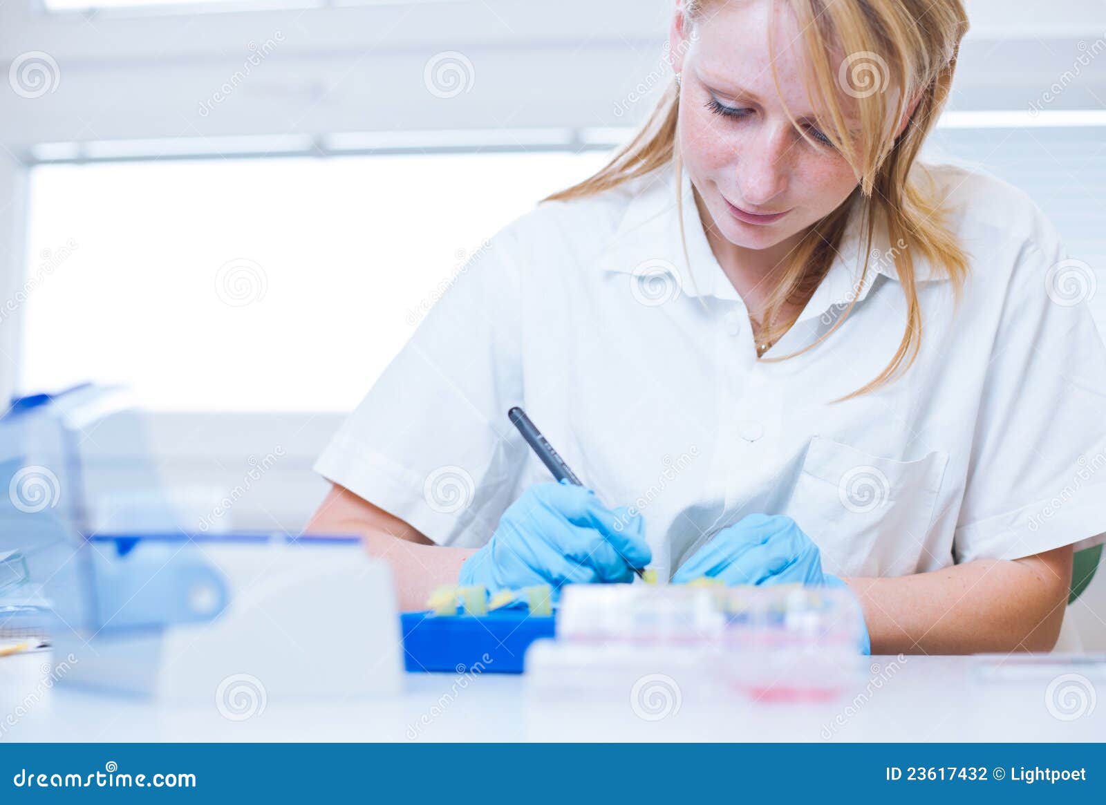 Portrait of a Female Researcher Stock Photo - Image of discover, female ...