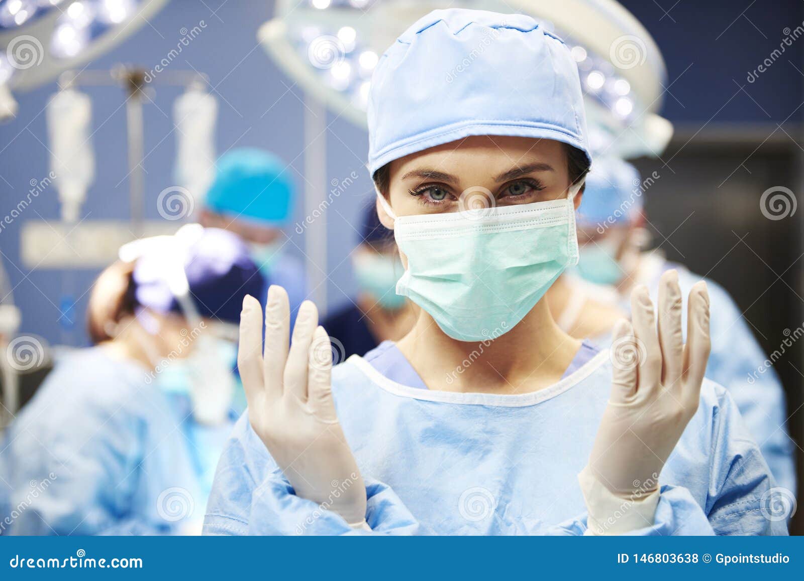 Portrait of Female Surgeon Ready for an Operation Stock Photo - Image ...