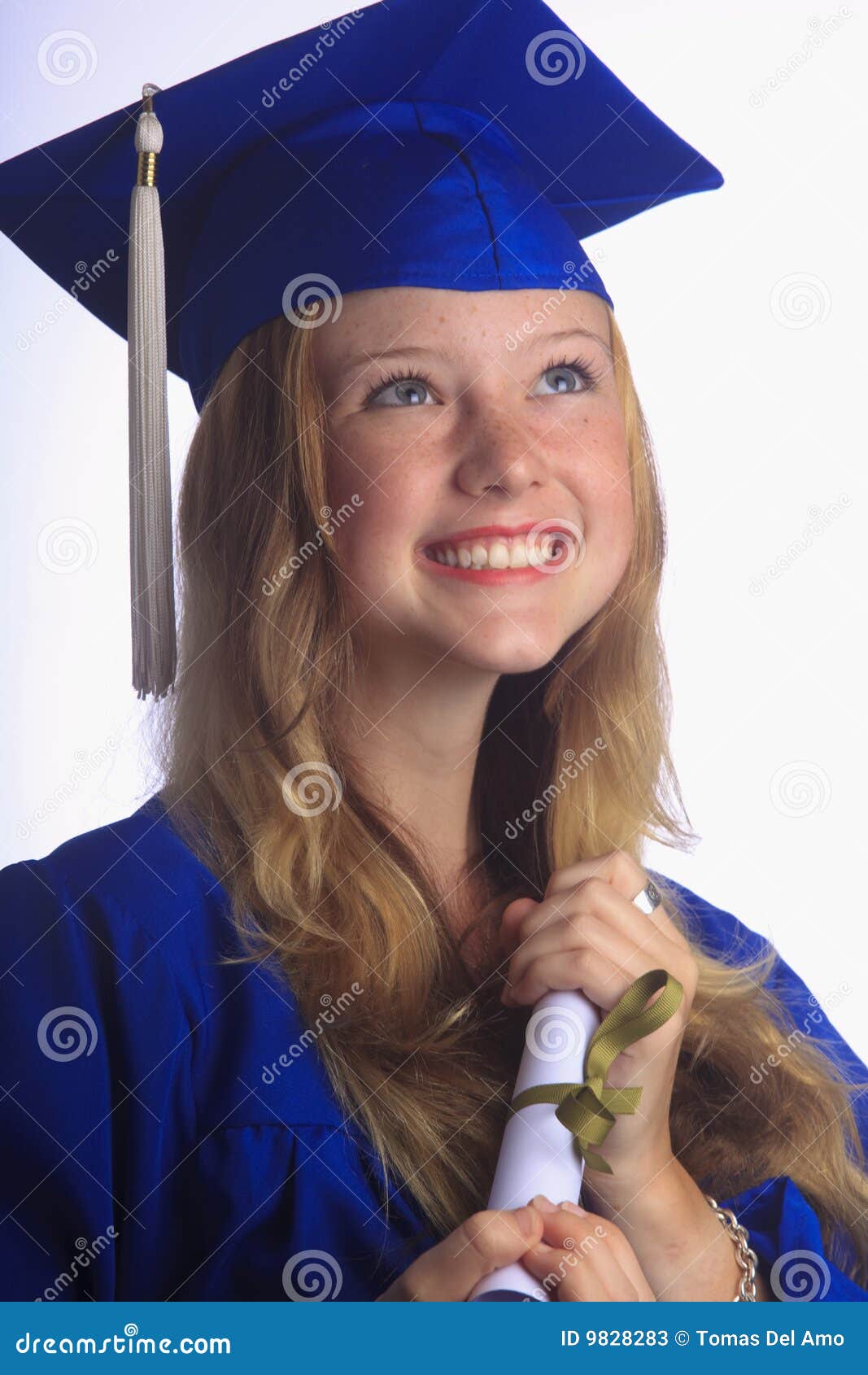 Portrait of a Female University Graduate Stock Image - Image of ...