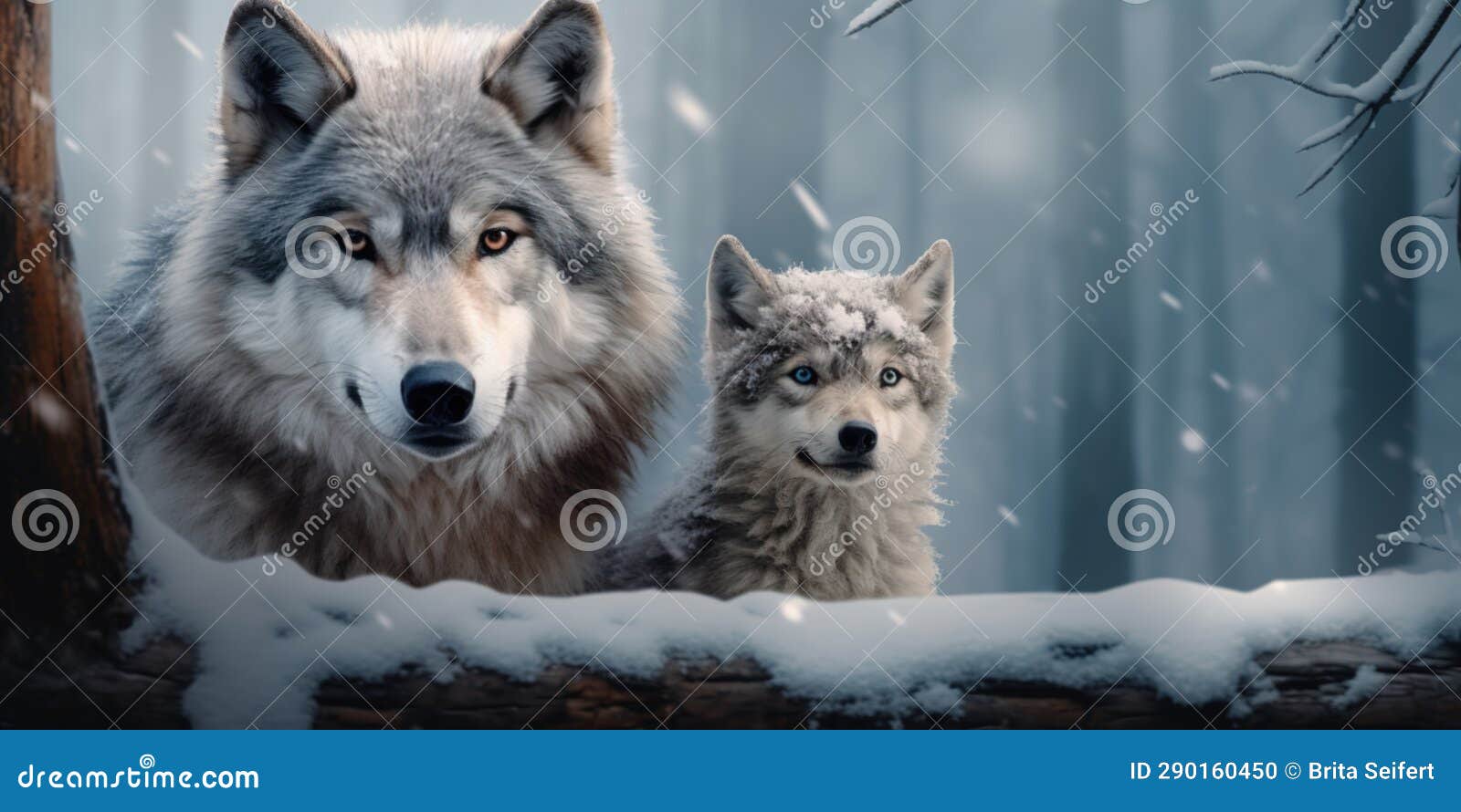 Portrait Of A Frozen Cute Fox With Bulging Big Eyes Isolated On A Solid ...