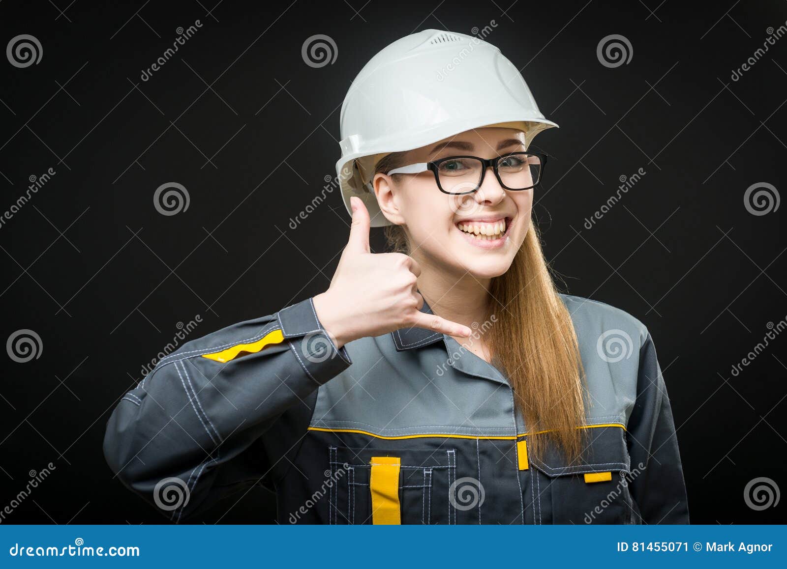 Portrait of a Female Worker Stock Image - Image of career, industry ...