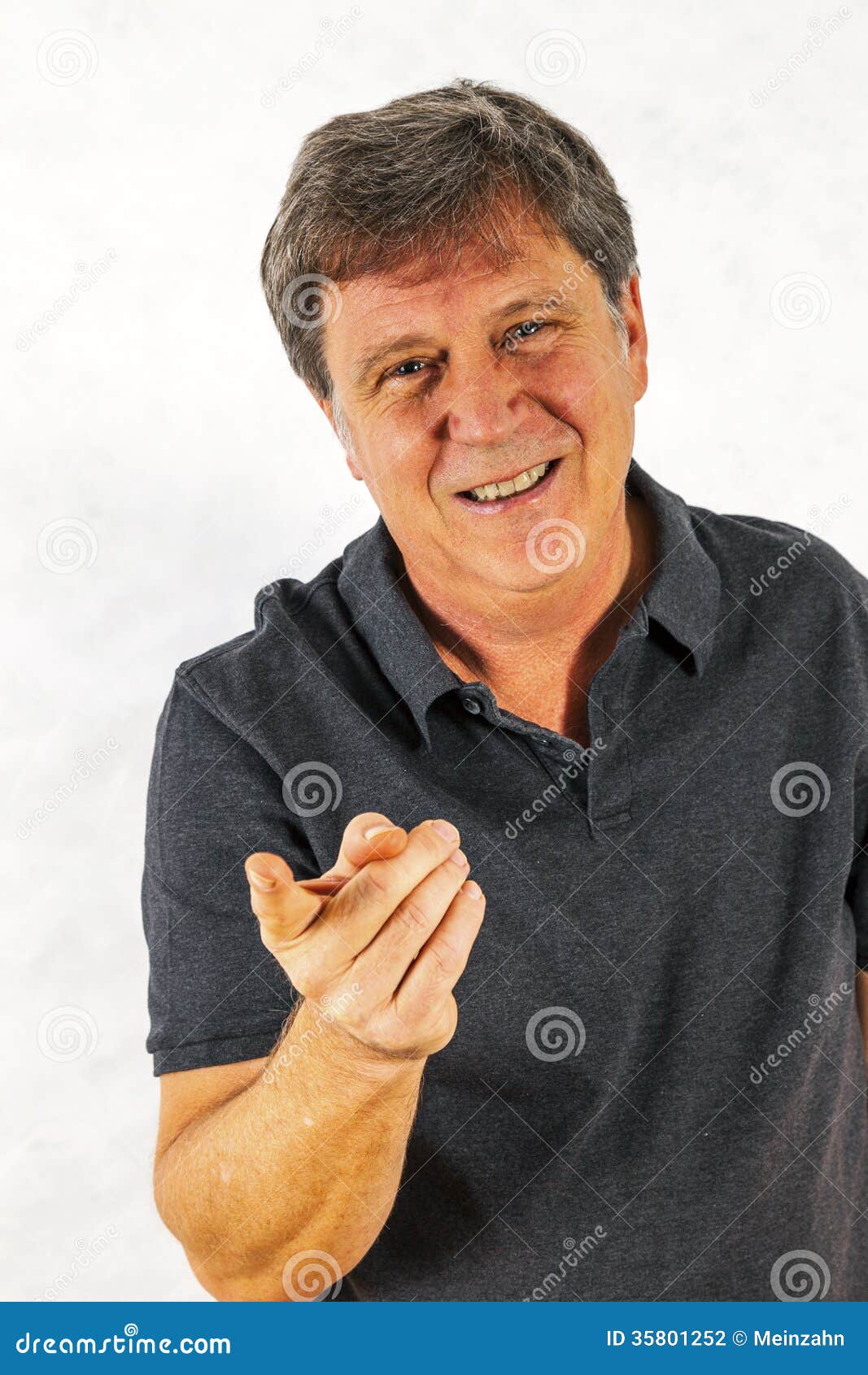 Portrait of Finger-wagging Man Stock Photo - Image of people, hair ...