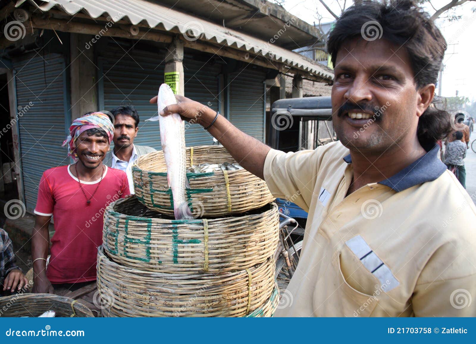 Portrait of the Fish Vendors Editorial Stock Photo - Image of heap ...