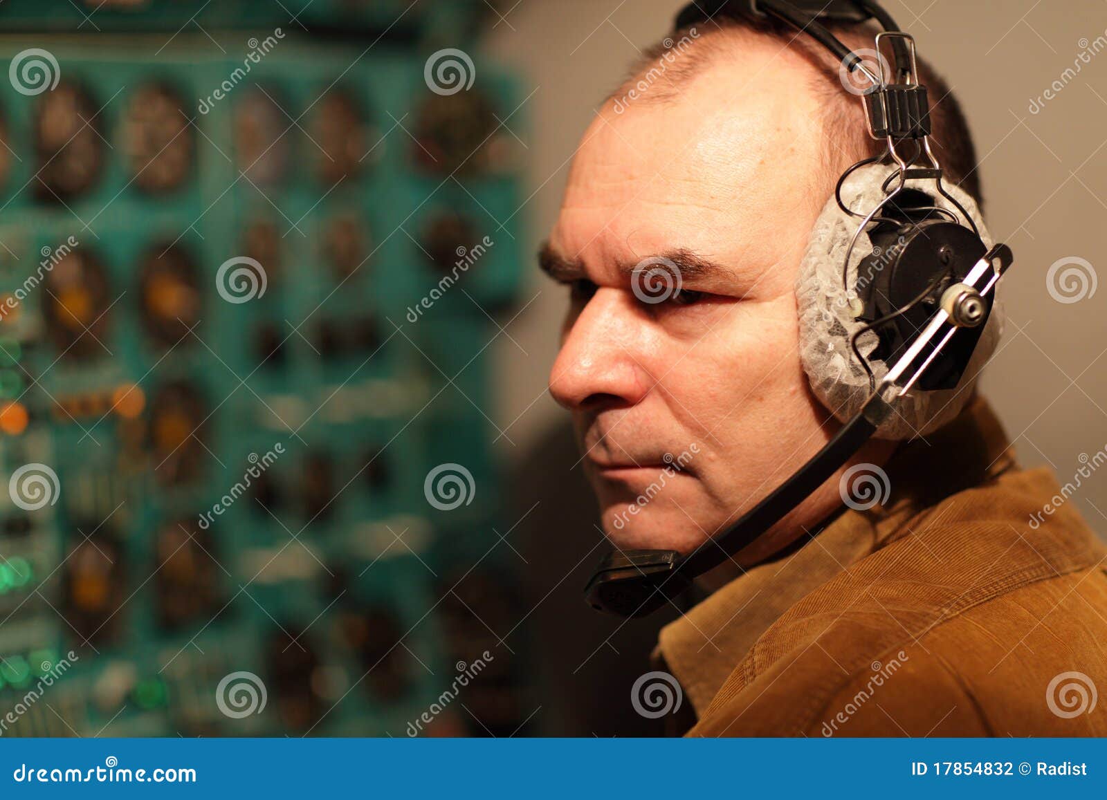 Portrait of Flight Engineer Stock Photo - Image of flying, equipment ...