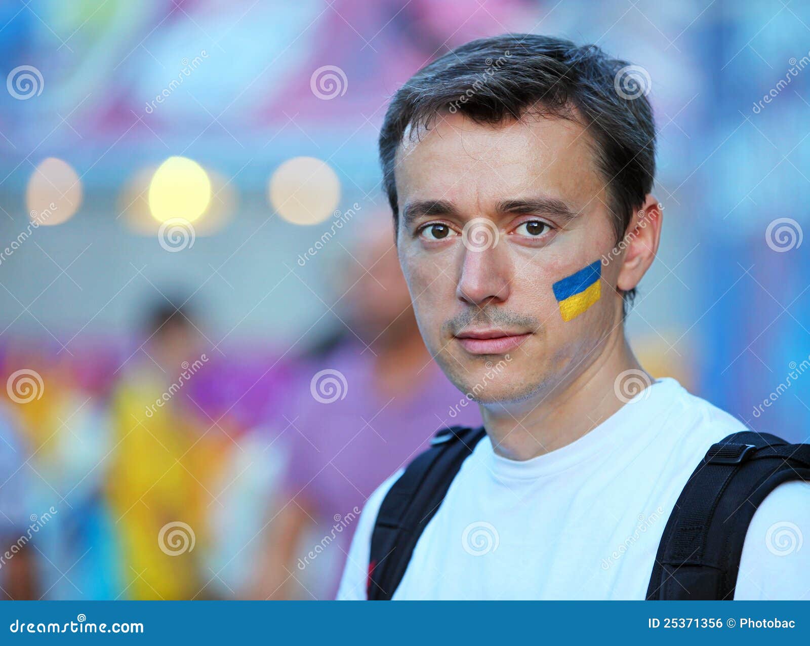 Portrait of a Football Fan Outdoors Stock Photo - Image of closeup ...