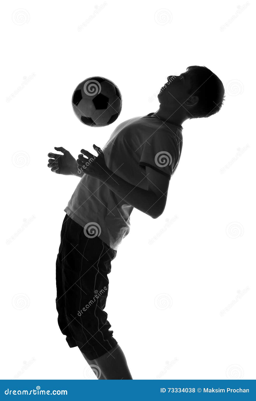 Portrait of a Football Player with the Ball Stock Photo - Image of ...
