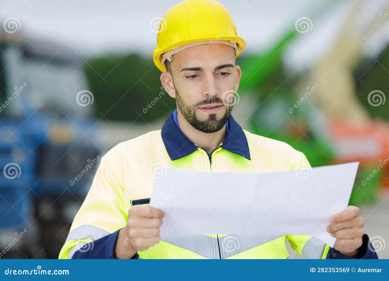 Portrait Foreman on Construction Project Stock Image - Image of ...