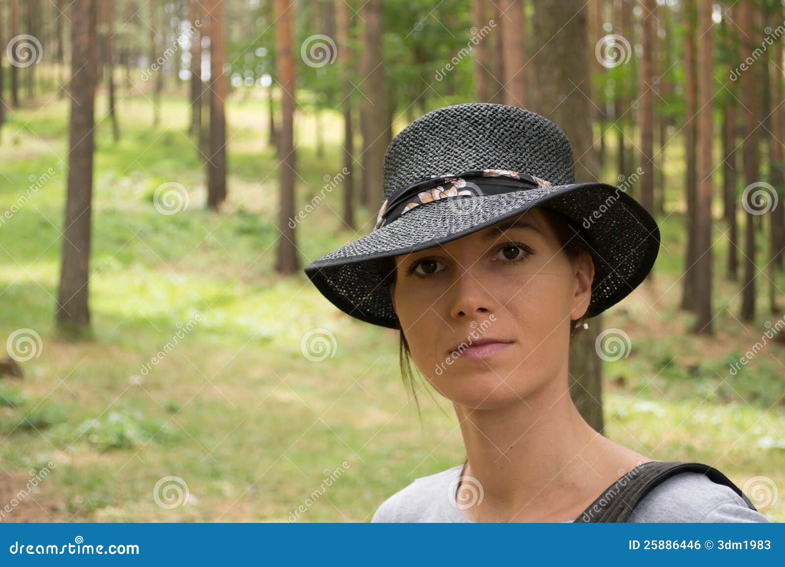 Portrait in forest stock photo. Image of outdoors, lifestyle - 25886446