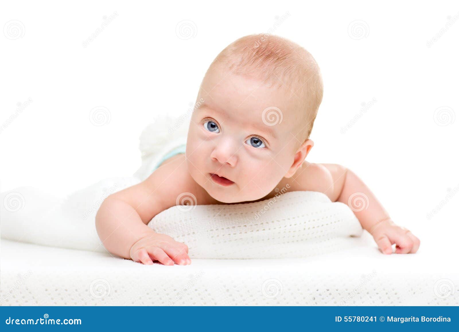 Portrait of a Four Months Old Baby Stock Image - Image of cheerful ...