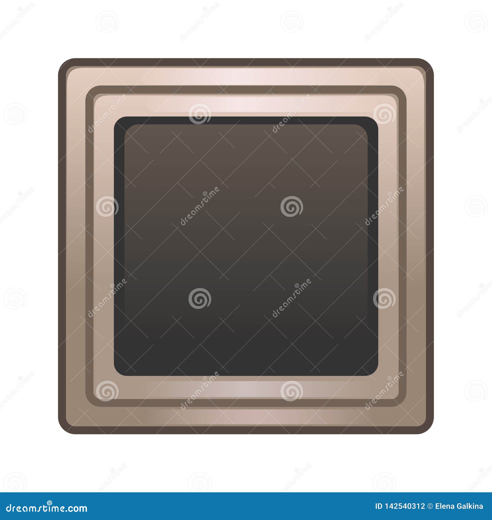 Game portrait frame stock vector. Illustration of shape - 142540312