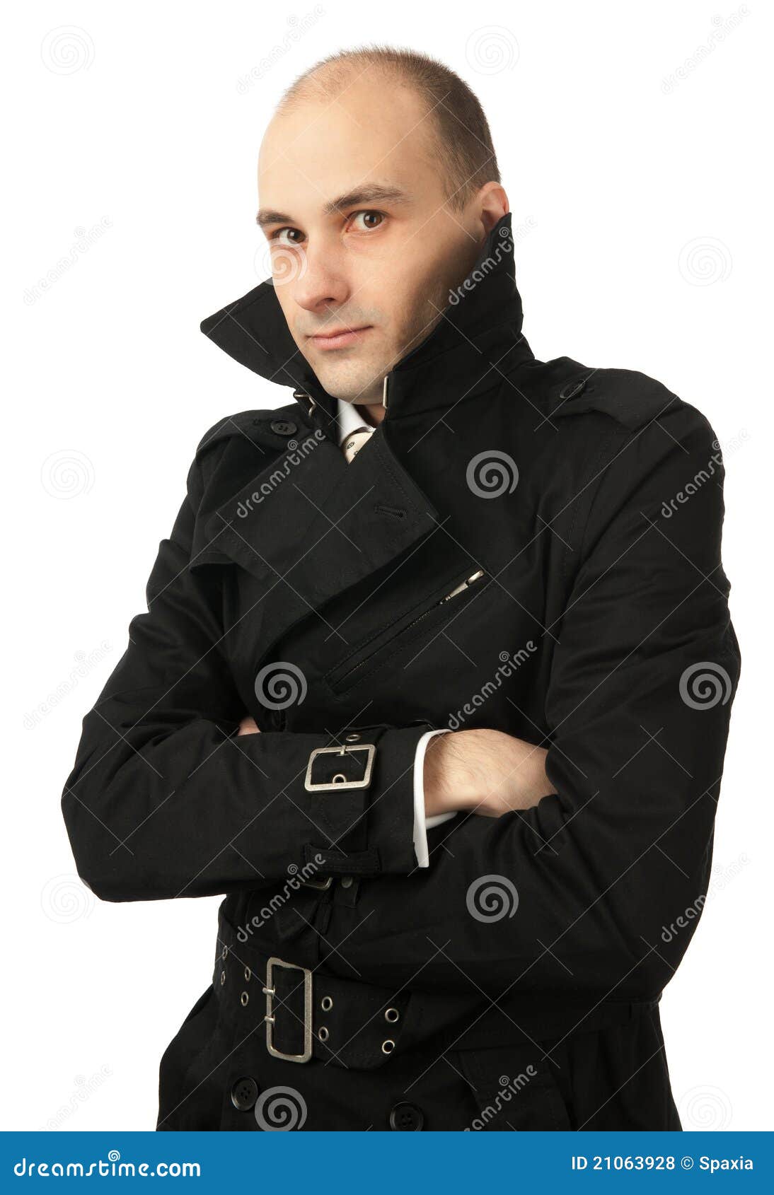 Portrait of Freezing Young Man Stock Photo - Image of business, pensive ...