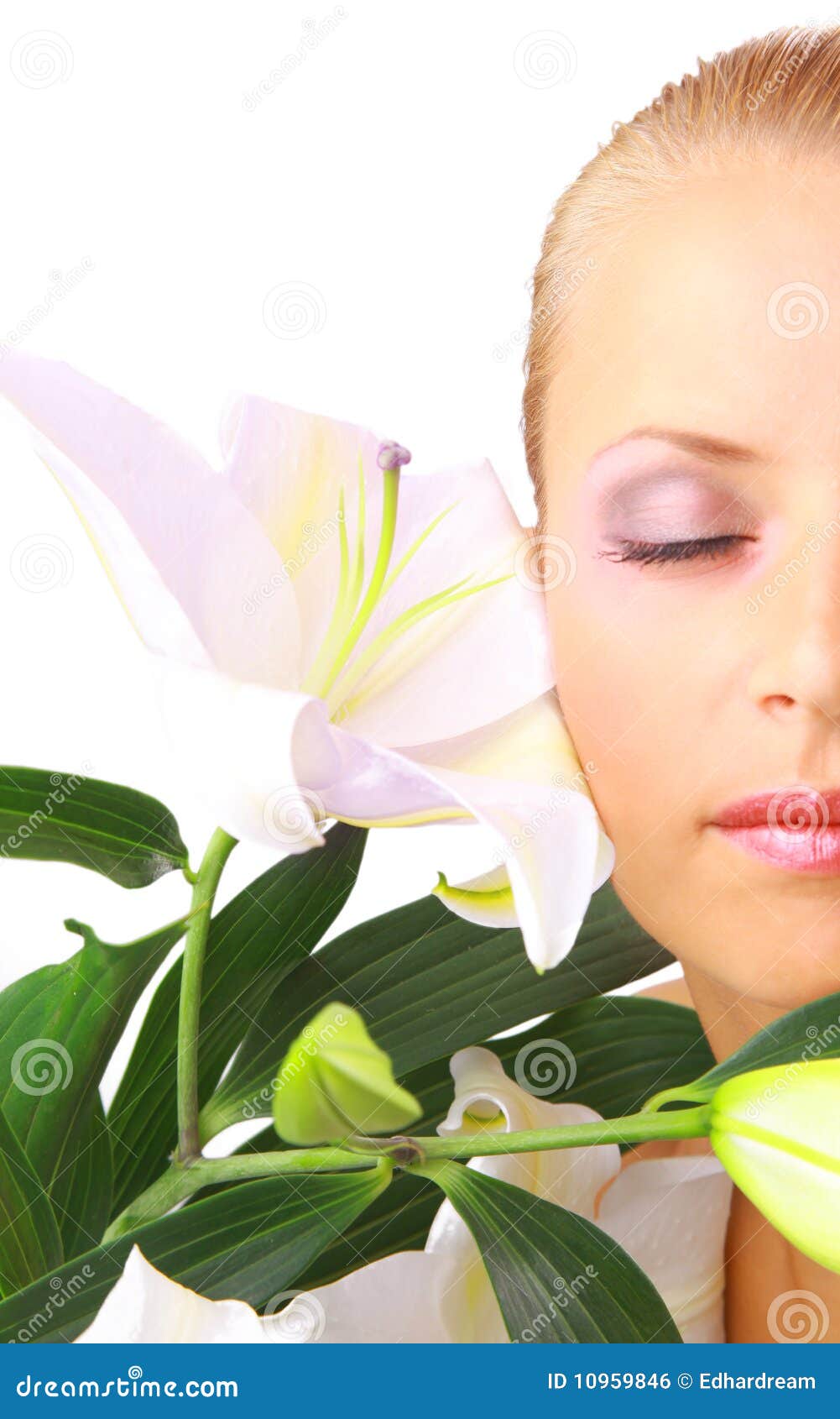 Portrait of Fresh and Beautiful Woman Stock Photo - Image of wellbeing ...