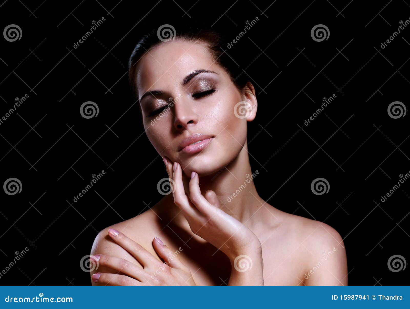 Portrait of Fresh and Beautiful Woman Stock Image - Image of healthy ...