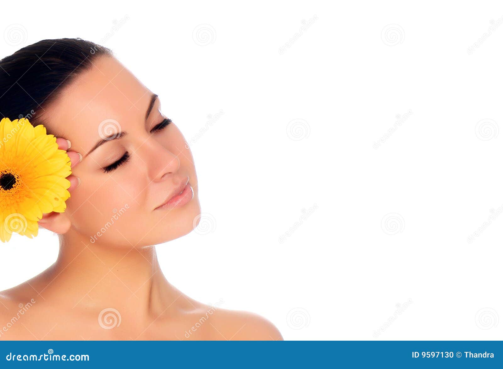 Portrait of Fresh and Beautiful Woman Stock Photo - Image of ...