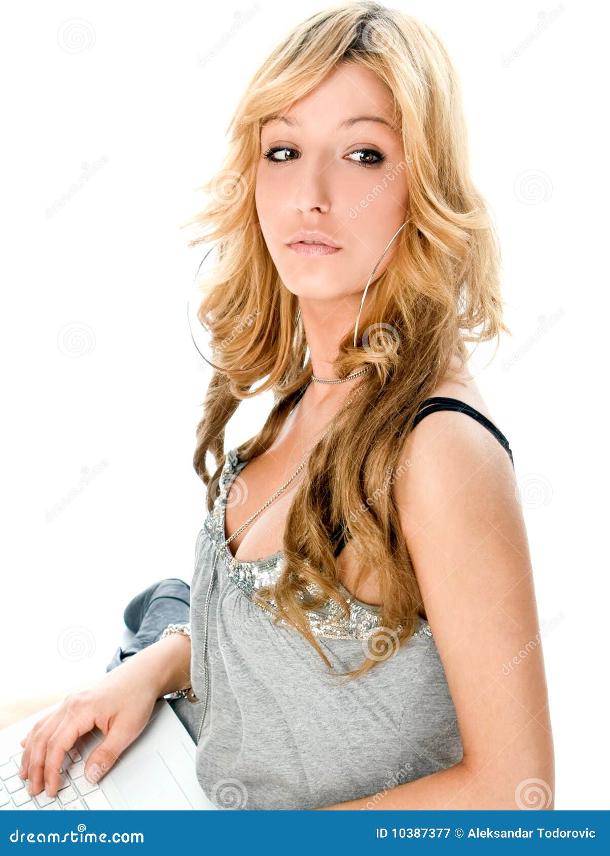 Portrait of a Fresh and Beautiful Young Model Stock Image - Image of ...